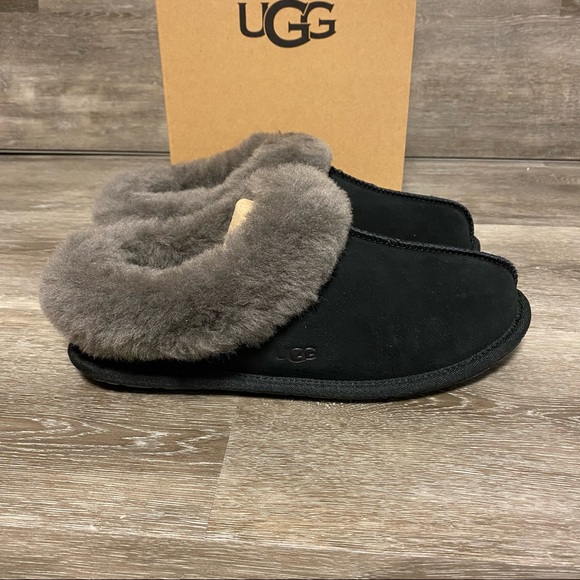 UGG | Shoes | Ugg Moraene Black Suede Slippers New In Box | Poshmark